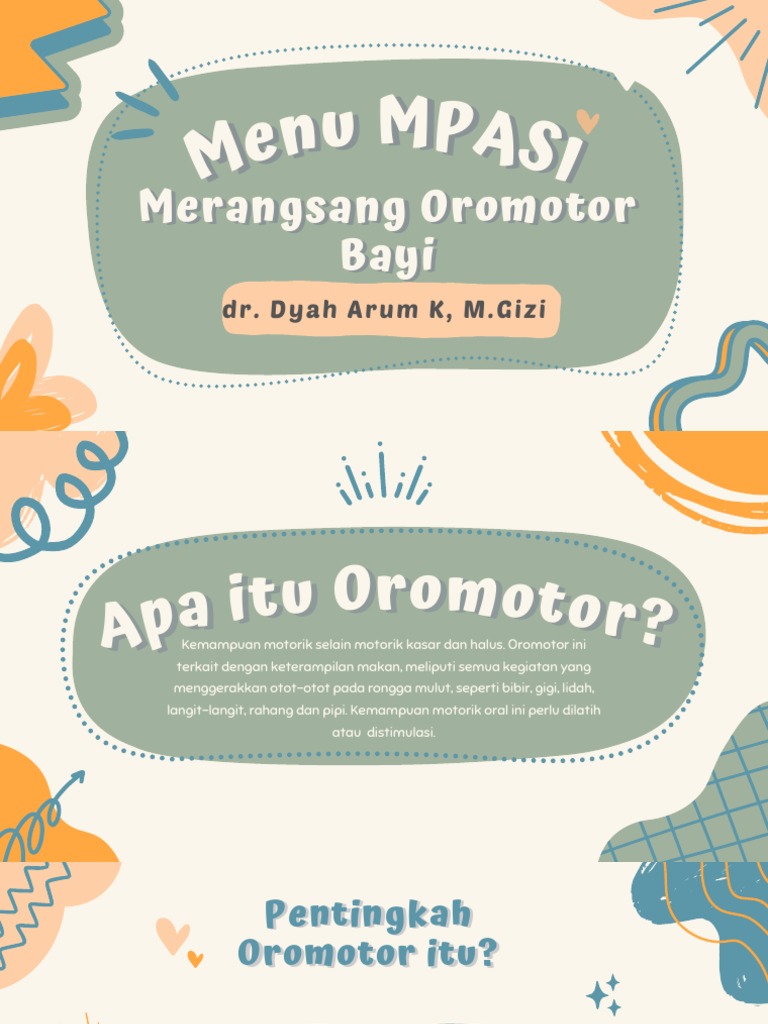 Menu MPASI Merangsang Oromotor Bayi | PDF