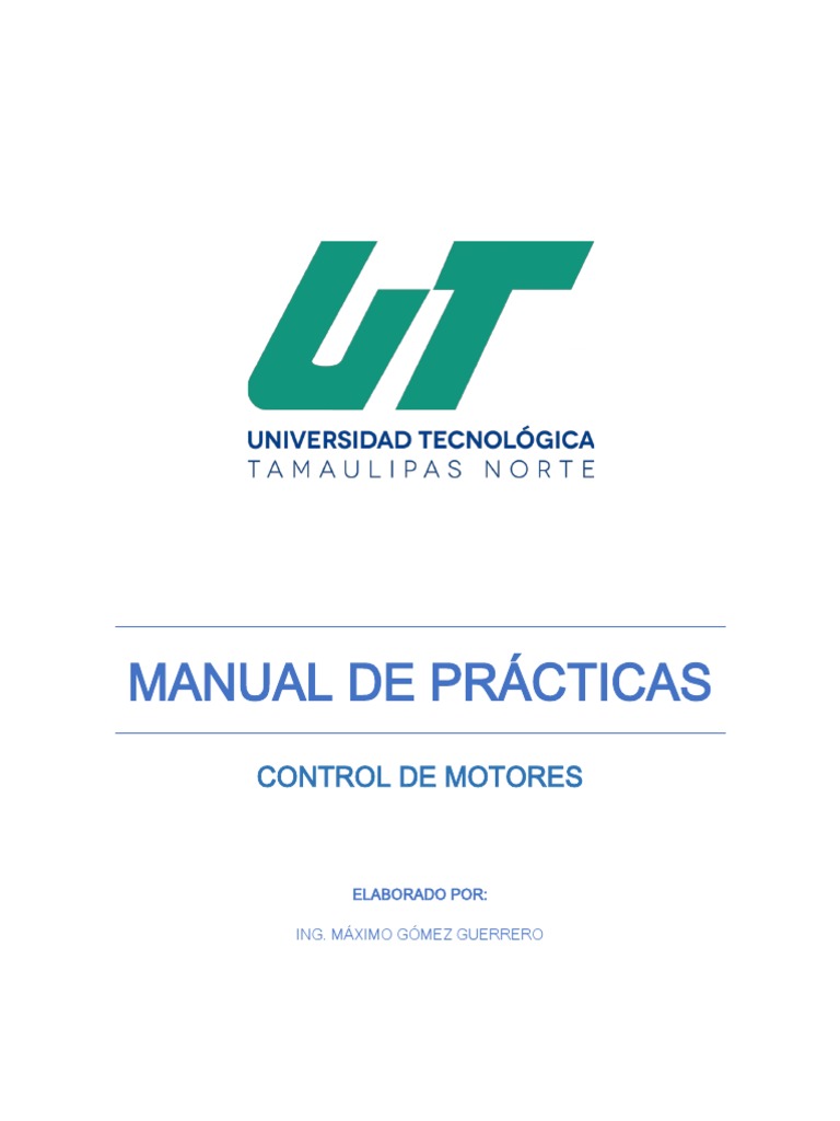 Manual de Practicas de Control de Motores Electricos | PDF | Transformador | Puerta lógica