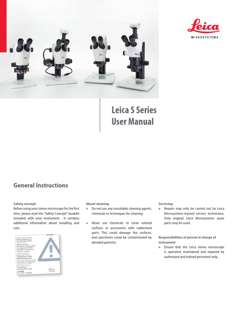 Leica S Series User Manual Overview | PDF | Camera | Usb