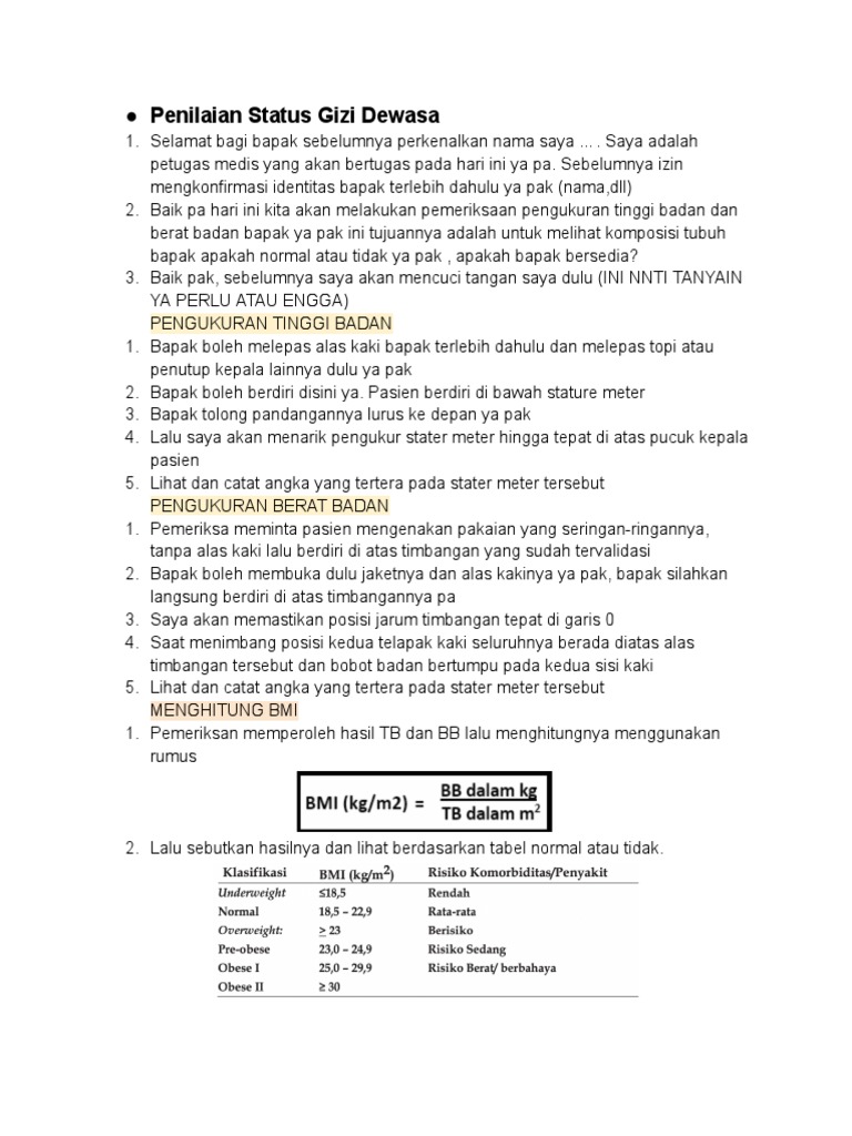 Teks SL Blok 7 "Pengukuran Tebal Lemak Kulit" | PDF