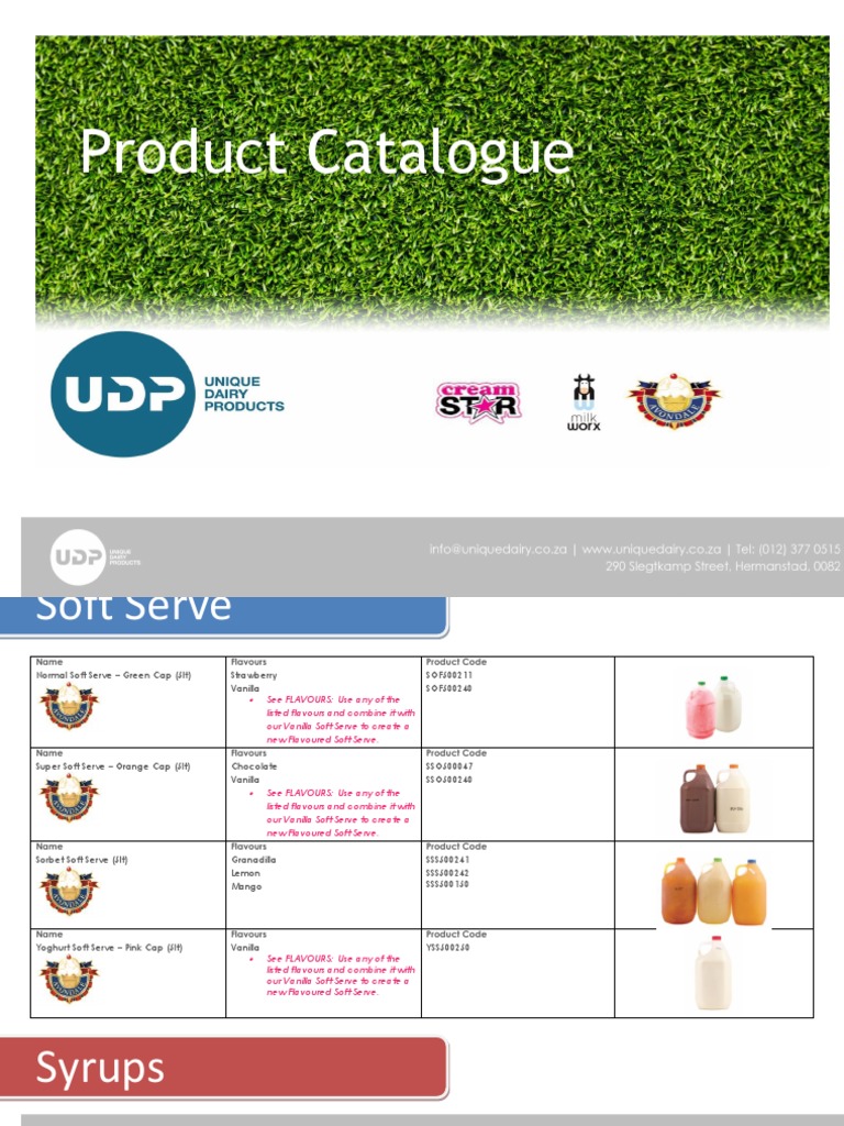 UDP Catalogue | PDF | Caramel | Ice Cream