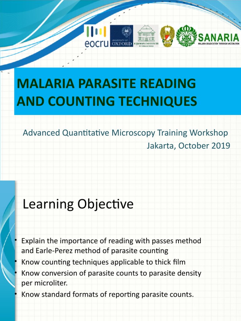 3 ENG Presentation 3 Malaria Parasite Reading and Counting Techniques ...