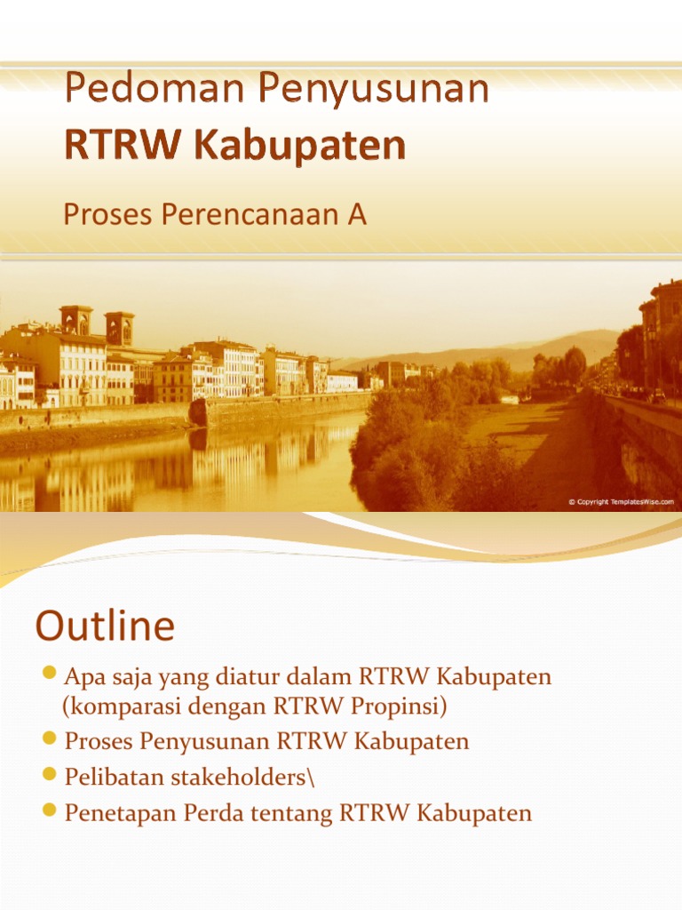 Modul 6.2 - Pedoman Penyusunan RTRW Kabupaten | PDF