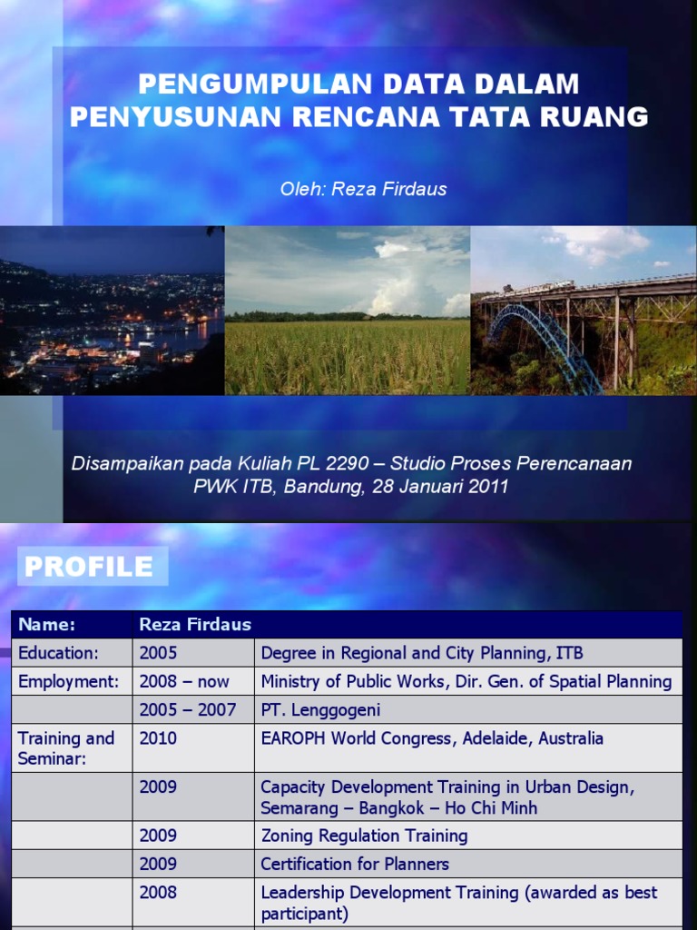 Modul 5 - Pengumpulan Data Dalam Penyusunan RTRW-reza | PDF