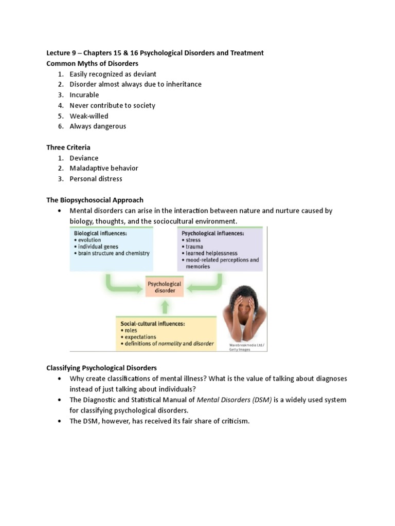 Understanding Psychological Disorders | PDF | Schizophrenia | Mental ...