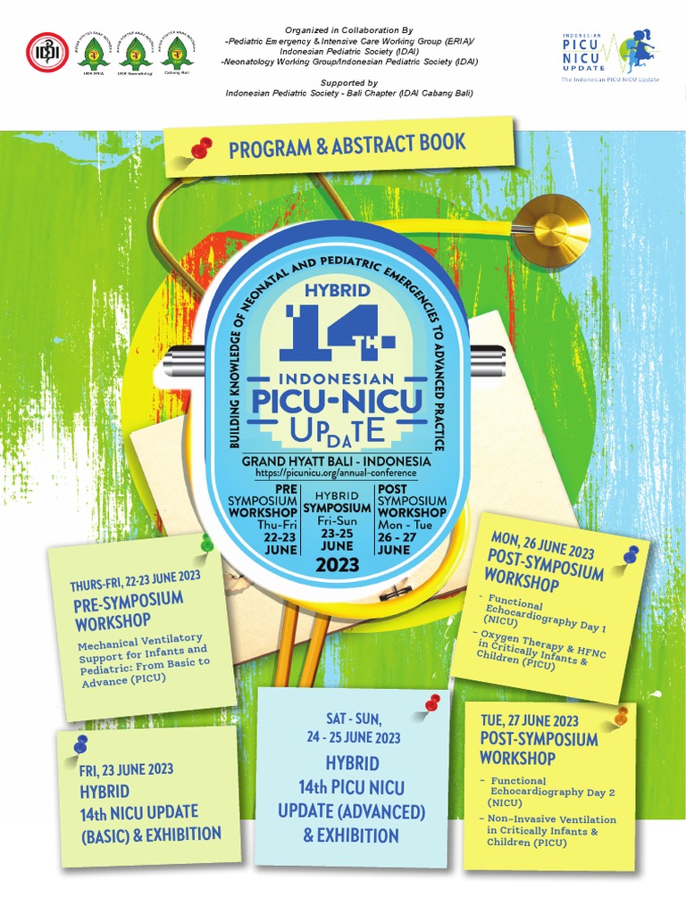Program & Abstract Book 14th Indoneisan PICU NICU Update 2023 | PDF