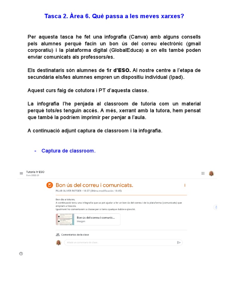 Tasca 2. Àrea 6 | PDF