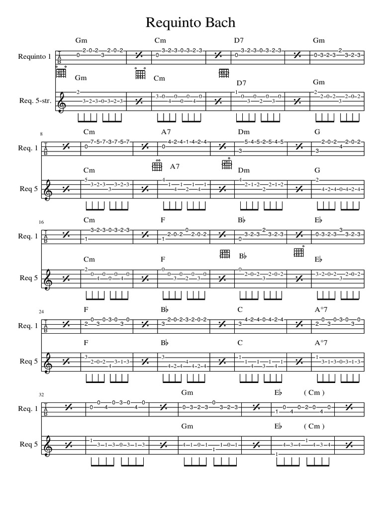 Requinto Bach 6 | PDF