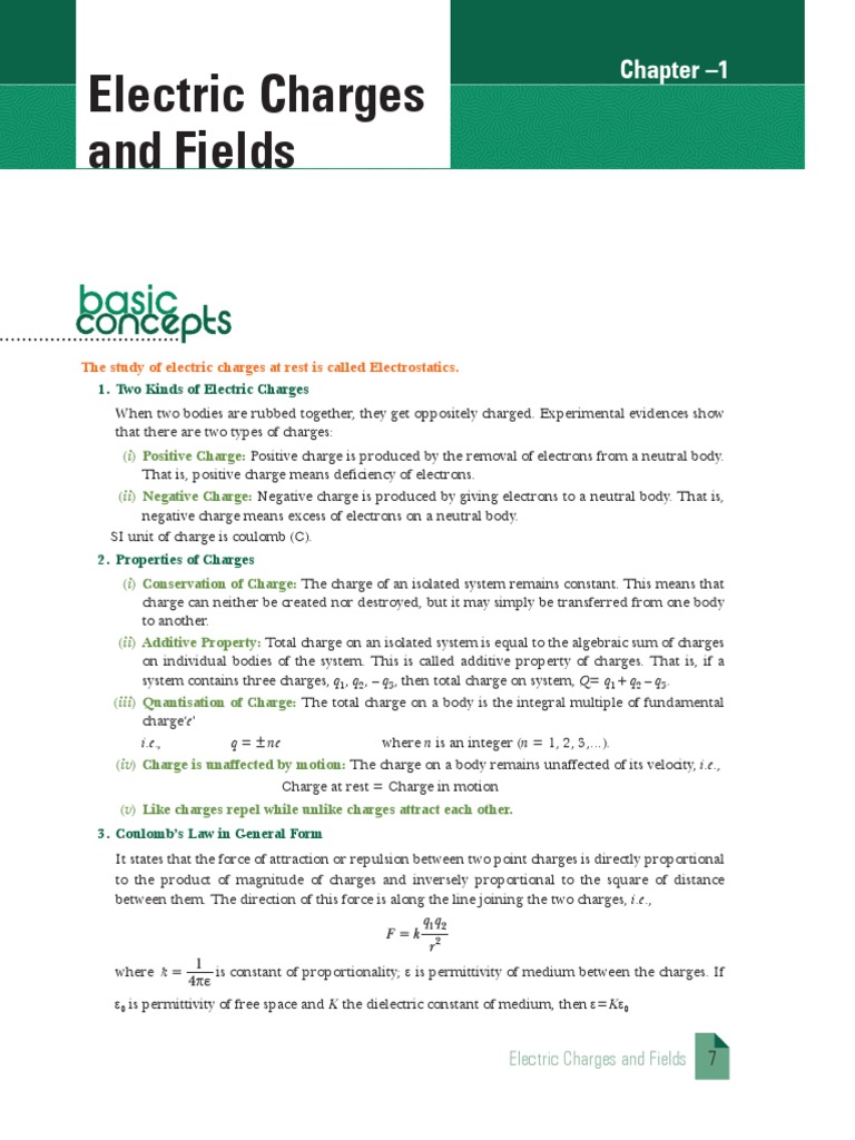 Electrostatics | PDF | Electric Charge | Electric Field Electrostatics | PDF | Electric Charge | Electric Field