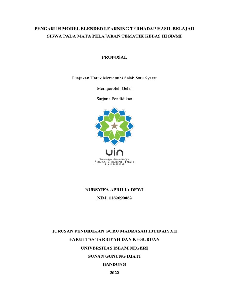 Proposal Nursyifa Pgmi 7c | PDF | Karier & Perkembangan | Ilmu Sosial