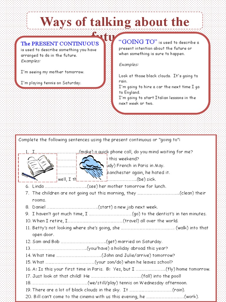 Future - Will or Going To For Future | PDF