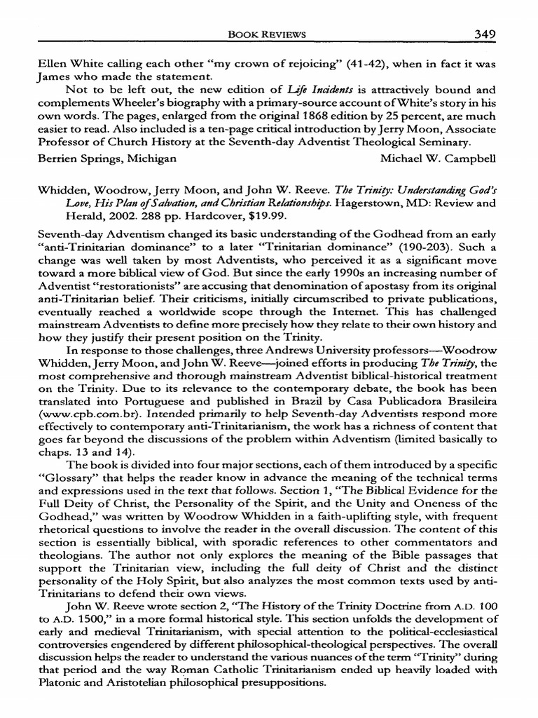 The Trinity - Understanding Gods Love His Plan of Salvation and | PDF | Trinity | Nontrinitarianism