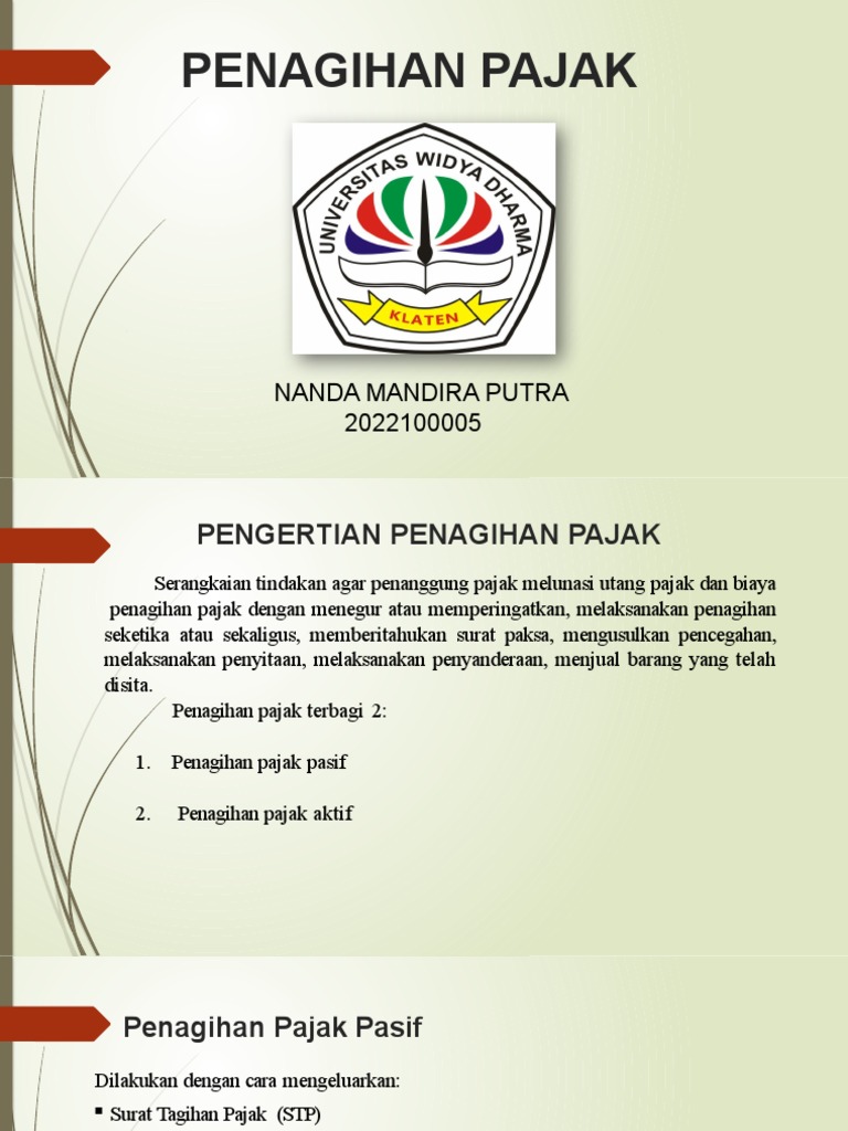 6) Nanda Penagihan Pajak (Nanda) | PDF