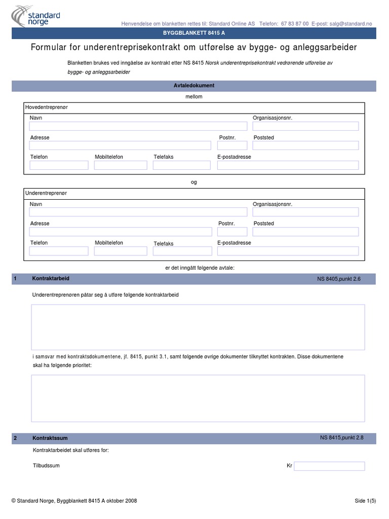 Byggblankett 8415A | PDF