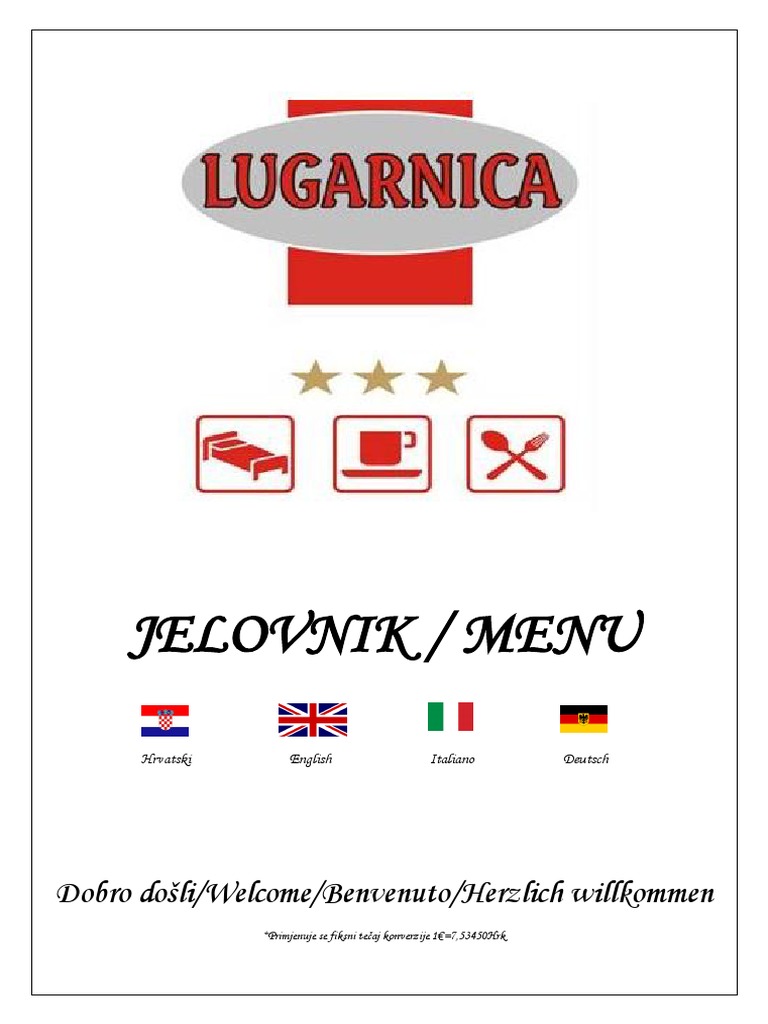 JELOVNIK LUGARNICA Novi 2022 06 2023eur | PDF