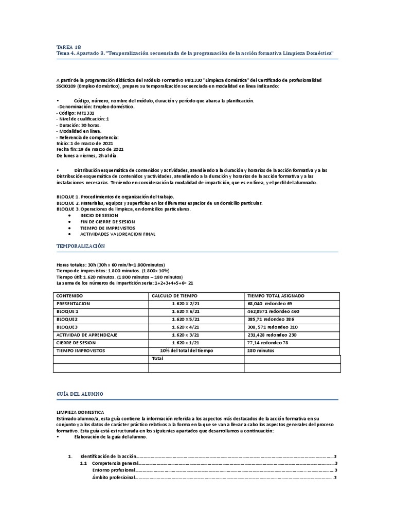 Tarea 18 | PDF | Evaluación