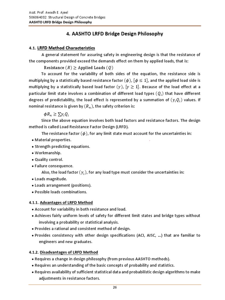 The AASHTO LRFD Bridge Design Specifications | PDF | Fracture | Bridge