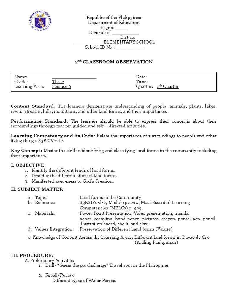 COT 2 LP-science3-Q4 | PDF | Learning | Communication