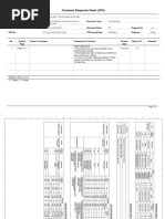 comment resolution sheet format | PDF