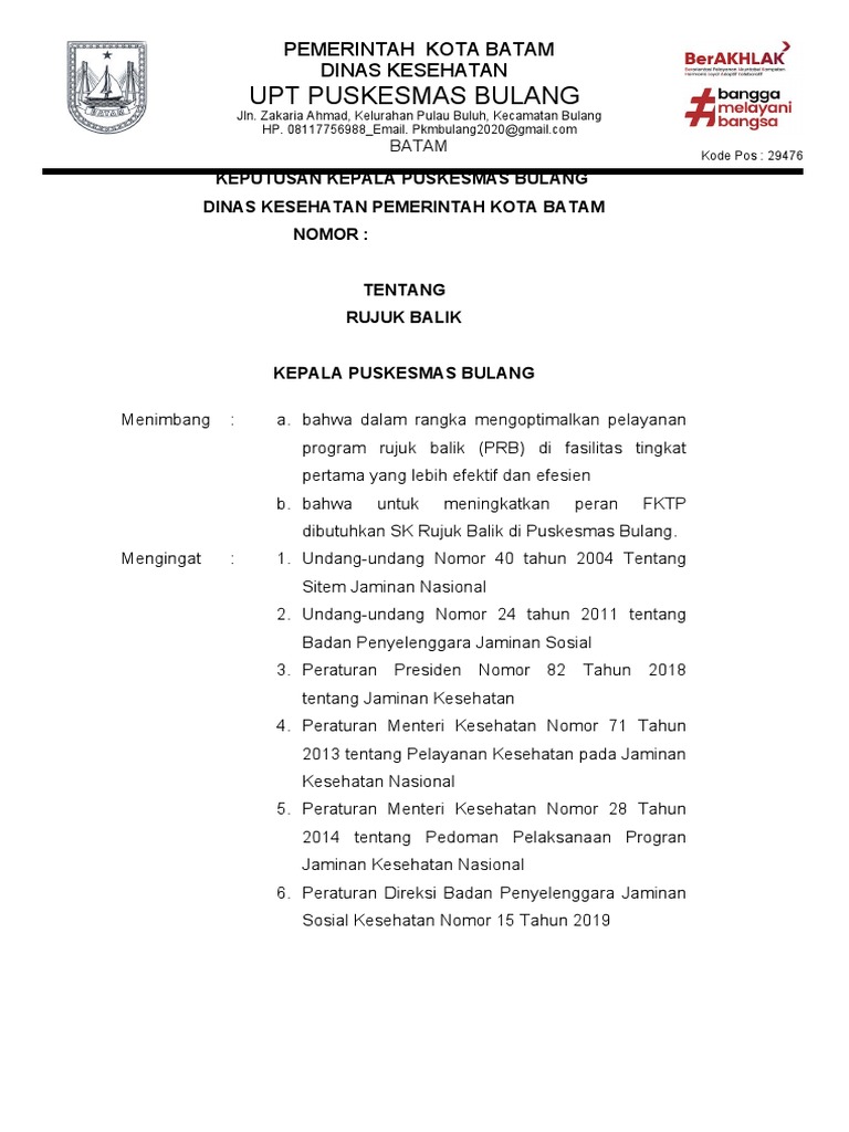 SK Rujuk Balik | PDF | Pengembangan Diri