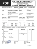 Ultrasonic Test Report Summary | PDF