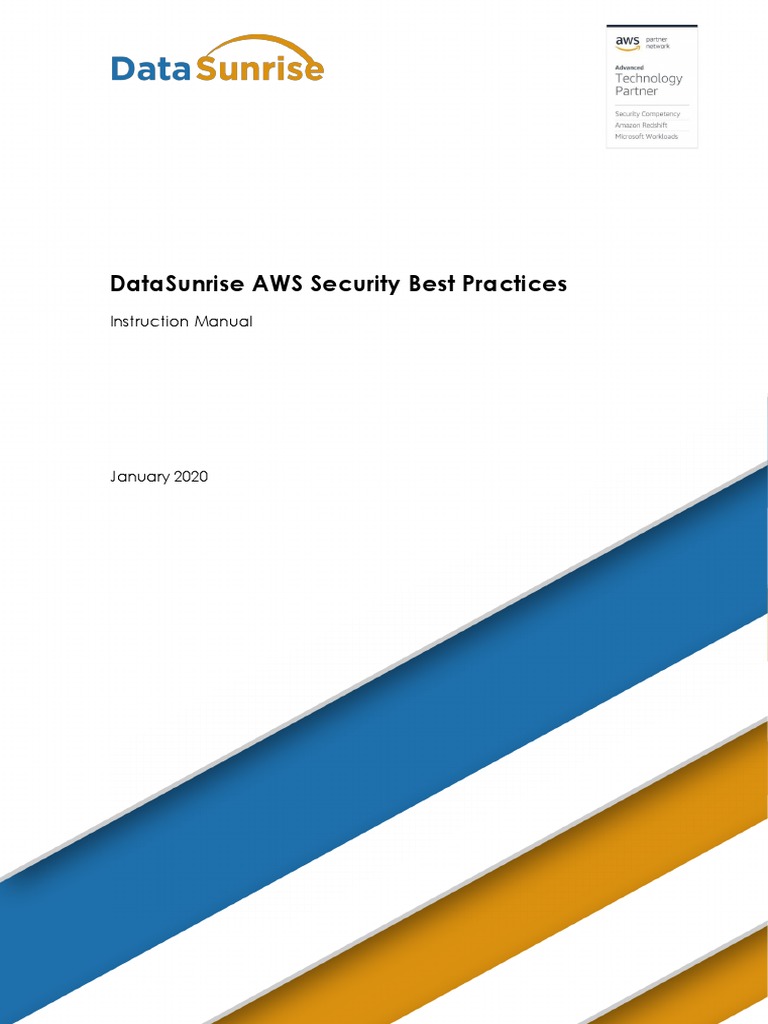 DataSunrise AWS Security Best Practices | PDF