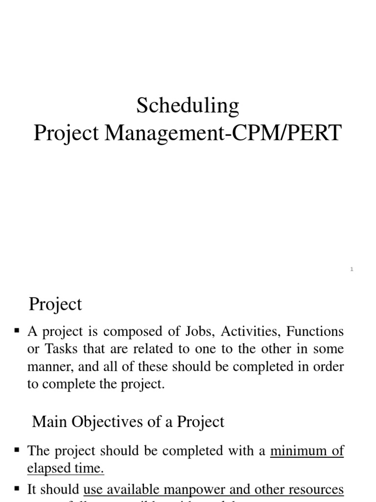 Chapter 6 Scheduling CPM PERT | PDF | Systems Science | Systems Theory