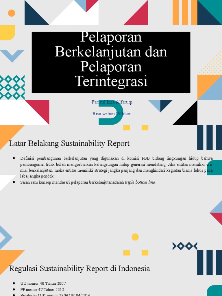 Pelaporan Berkelanjutan Dan Terintegrasi | PDF | Bisnis