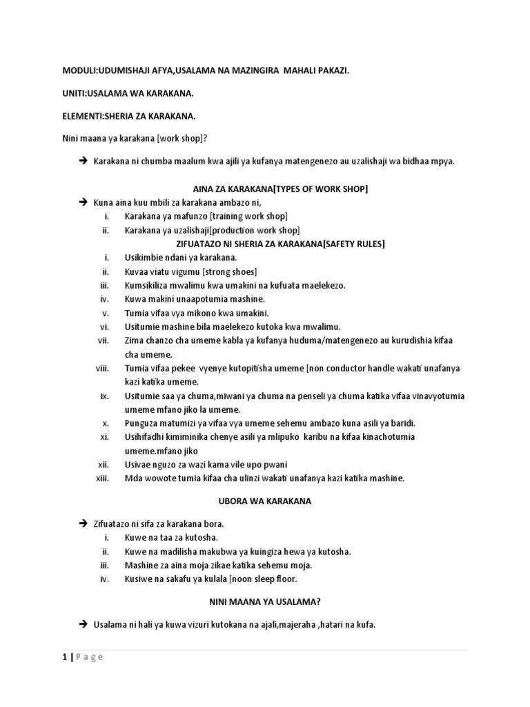 notice level one | PDF