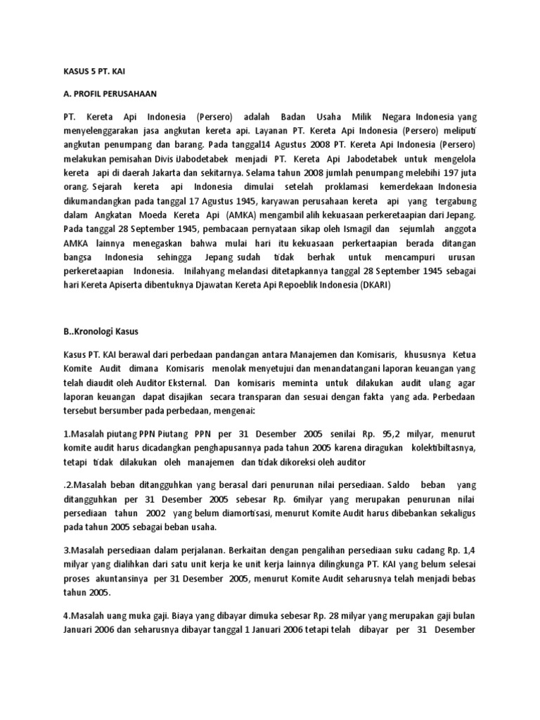Kasus 5 Pt. Kai | PDF