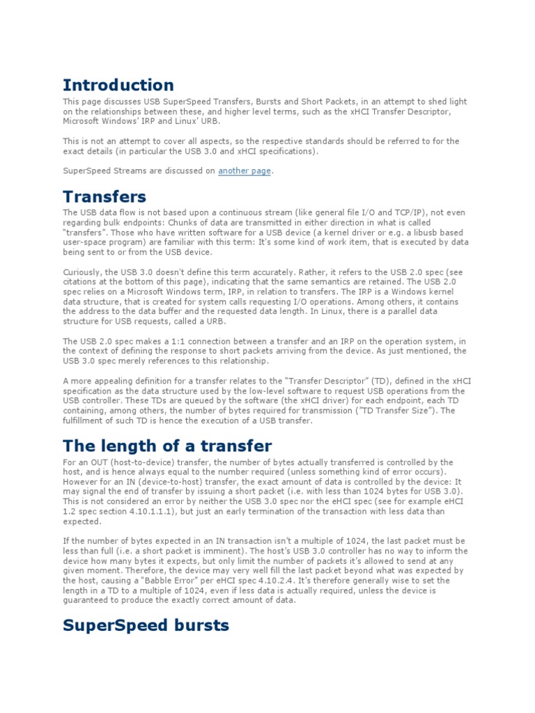 USB Transfer | PDF | Usb | Transmission Control Protocol