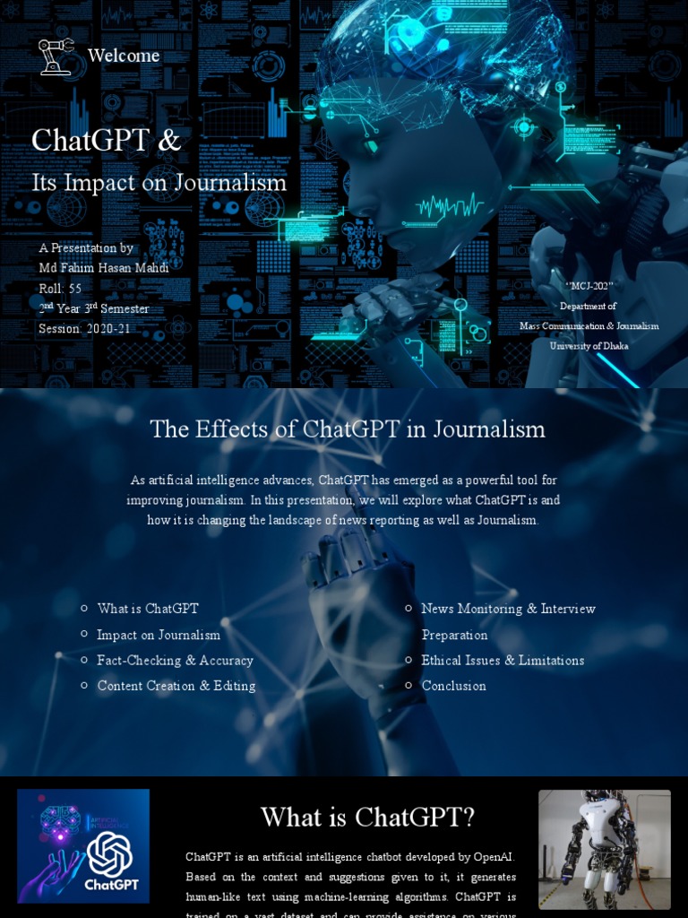 Presentation-Impact of AI in Journalism | PDF | Journalism | Editing