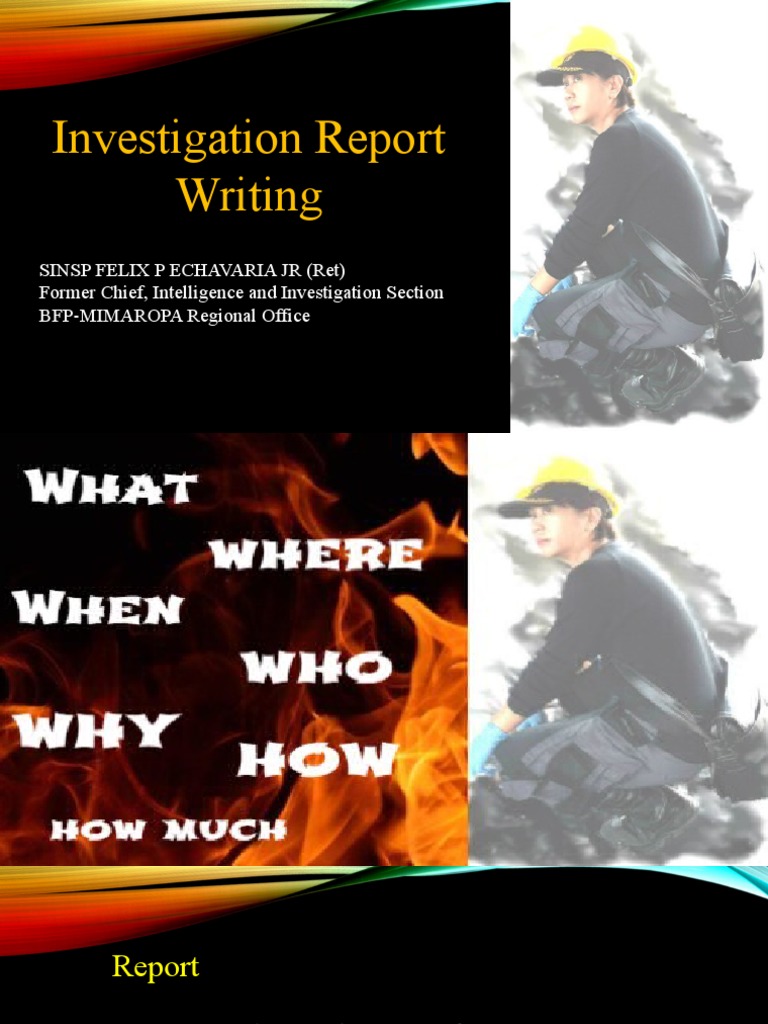 Investigation Report Writing 2 | PDF