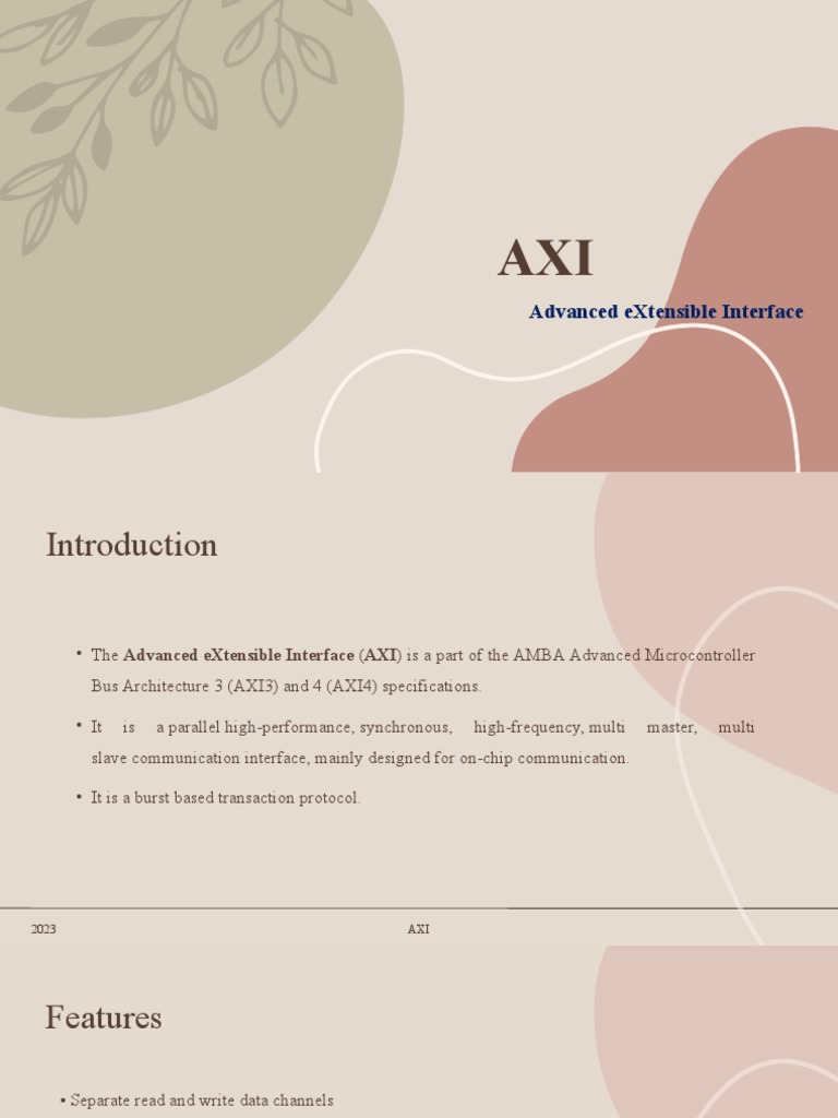 Advanced Extensible Interface | PDF