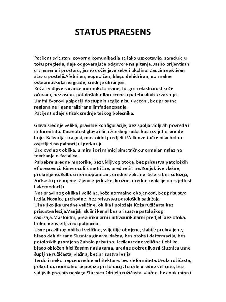 Status Praesens | PDF