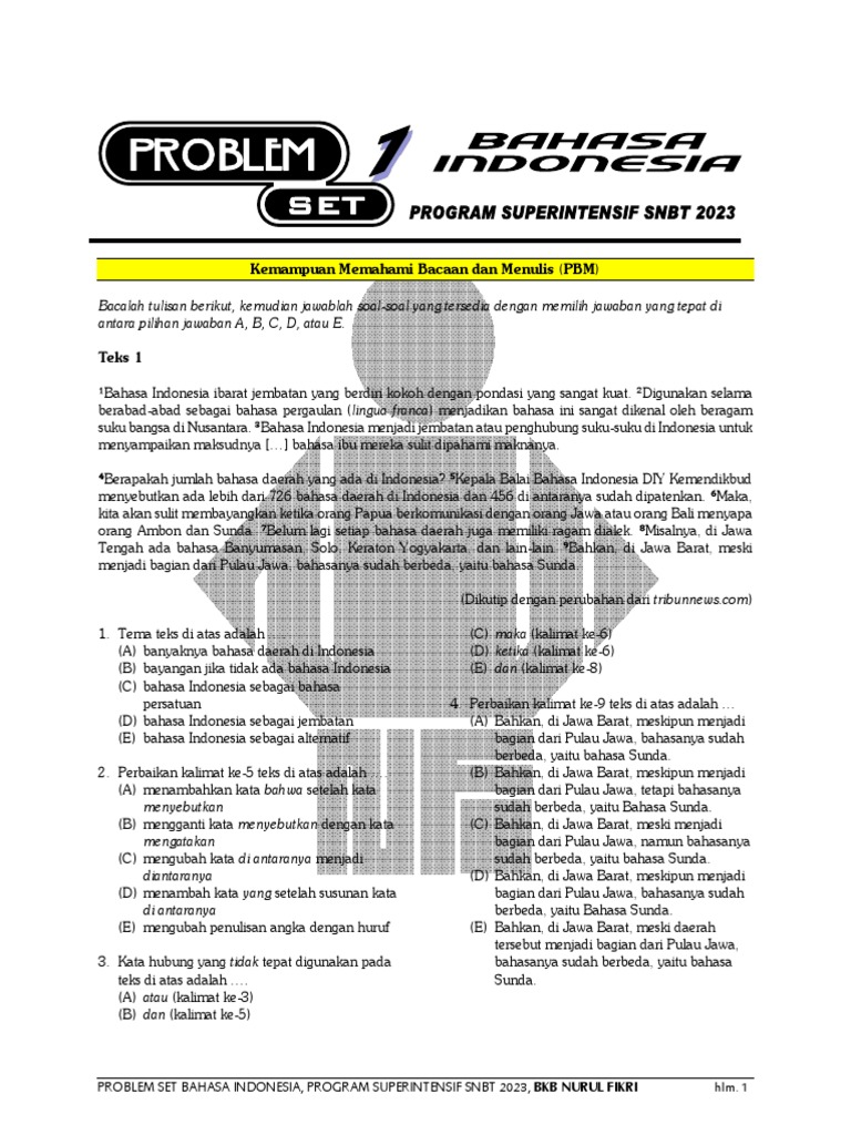 PS07 Pbm-Ppu Lbi Superintensif2023 | PDF