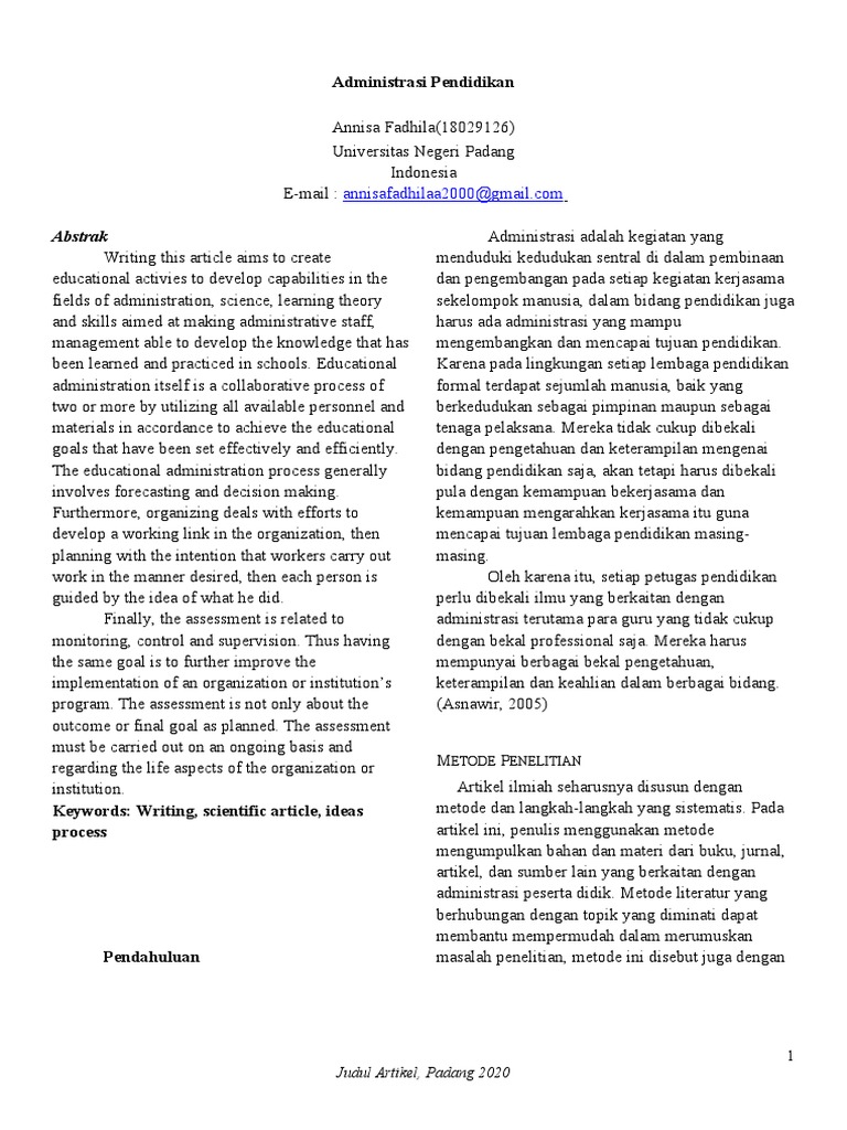 Adsp Artikel Materi 2 | PDF | Karier & Perkembangan