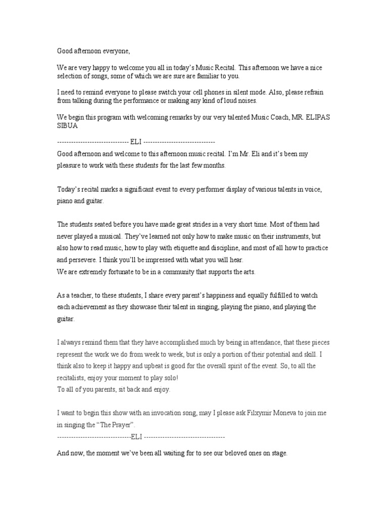 Eli Script | PDF | Performing Arts | Entertainment