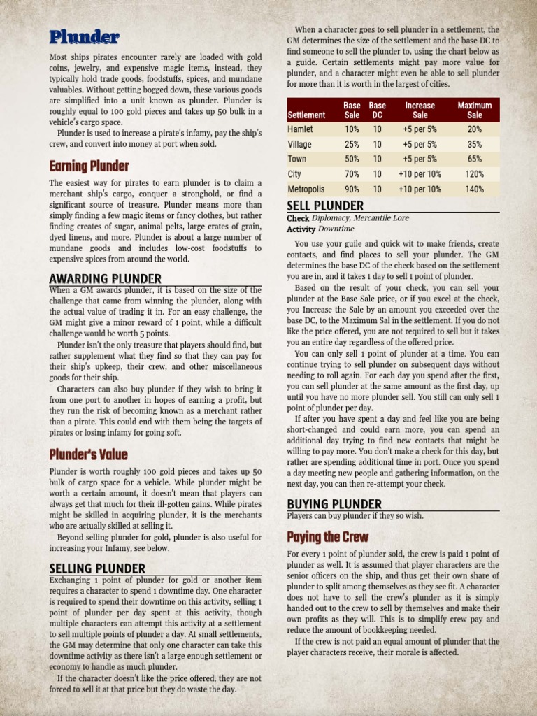 Plunder Infamy | PDF | Piracy | Ships