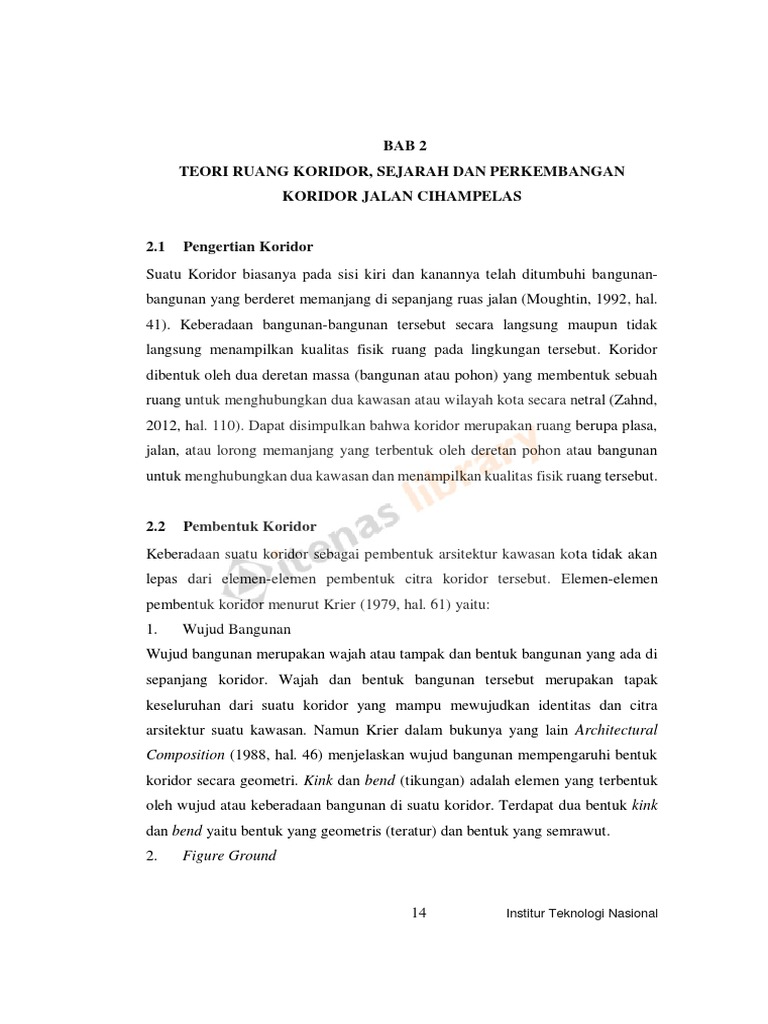 Teori Ruang Koridor | PDF