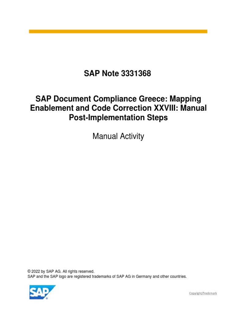 Manual Post-Implementation Steps | Download Free PDF | Software ...
