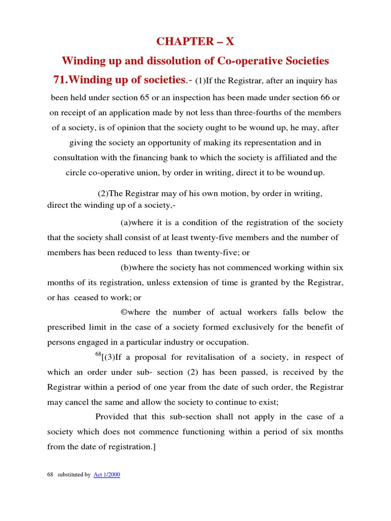 Co-op Society Winding Up Guide | PDF