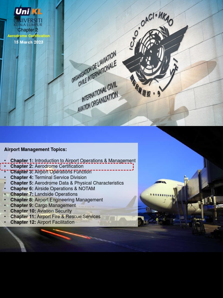 Week 4 - Chapter 2 Aerodrome Certification | PDF
