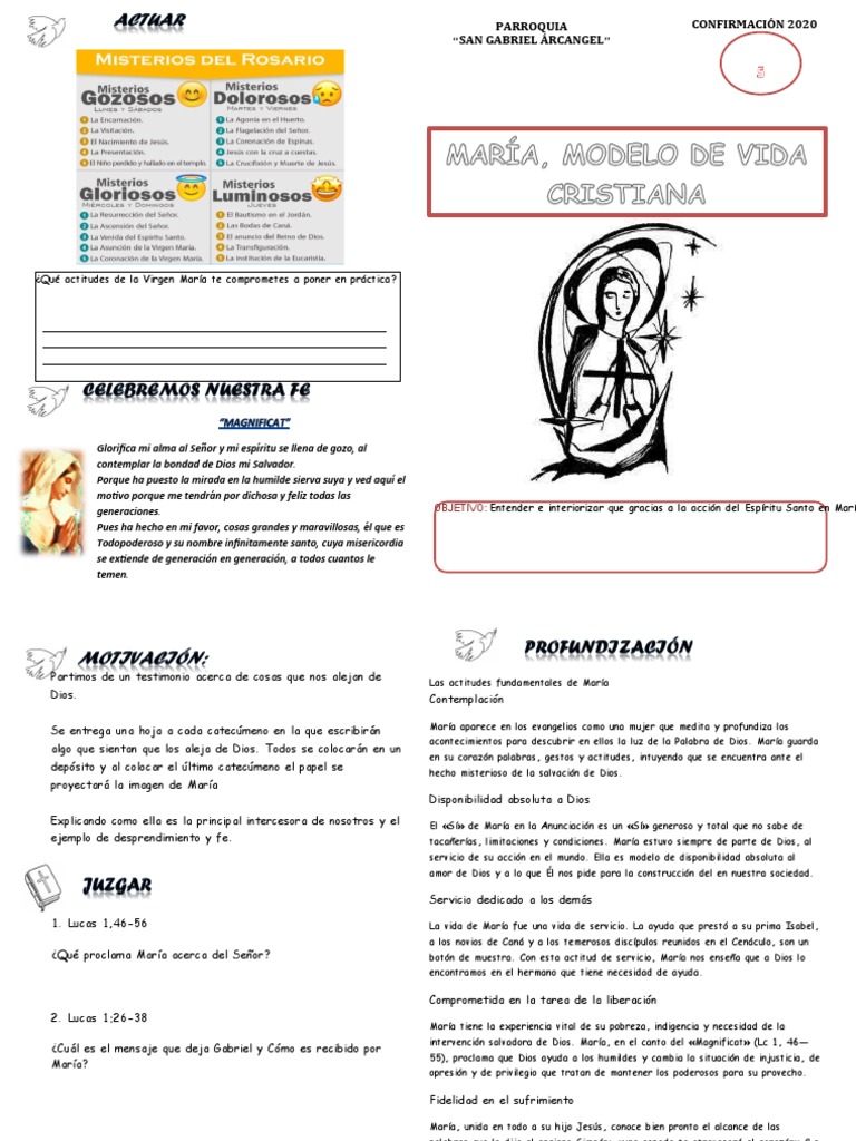 Tema - Maria Modelo de Vida Cristiana | PDF | María, madre de Jesús | Dios