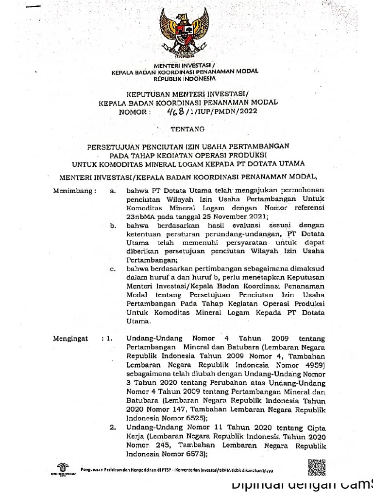 Iup Pt Dotata Utama Pdf