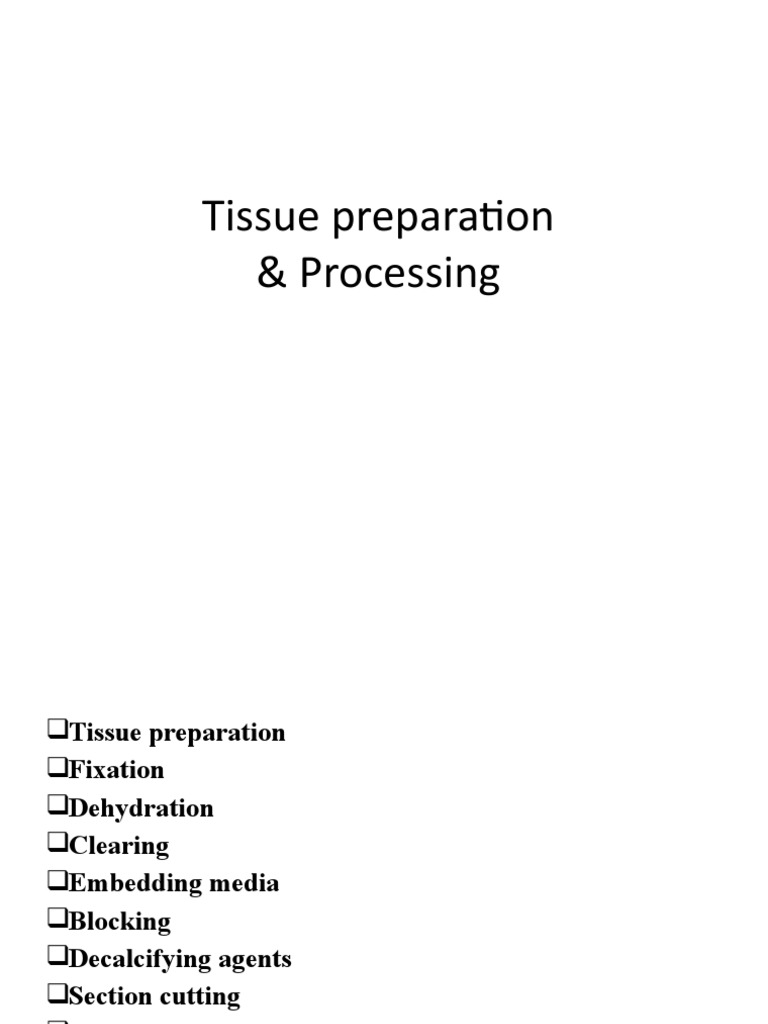 01 Histopathology Pdf Fixation Histology Histology
