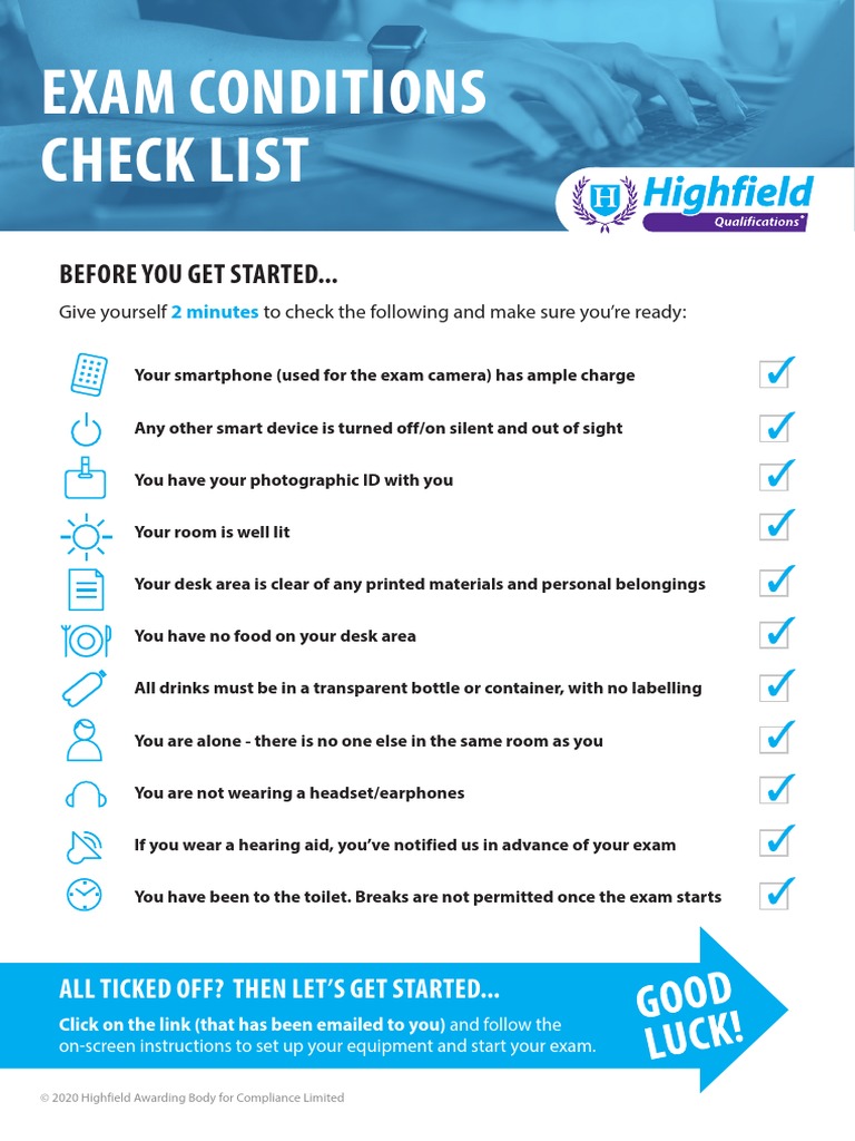 Exam Preparation Checklist Guide | PDF