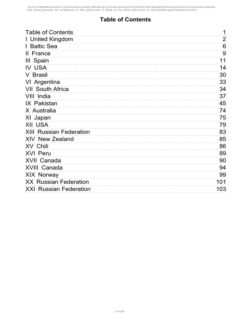 Navarea Warnings 25 - 2023 | PDF | Water Transport
