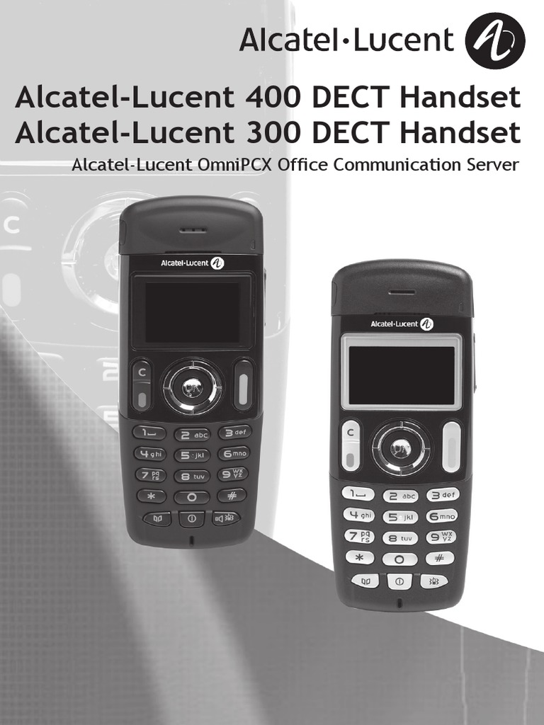 Alcatel-Lucent 300 DECT Handset | PDF | Icon (Computing) | Telephone