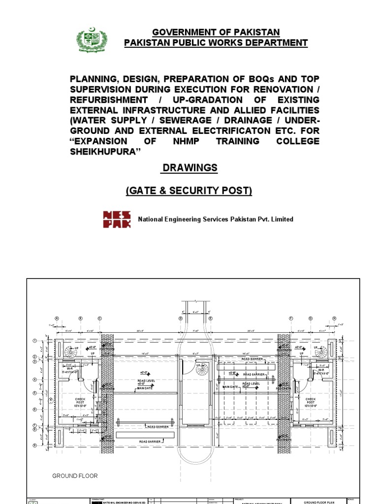 Gate & Security Post Drawings (20!03!2023) | PDF